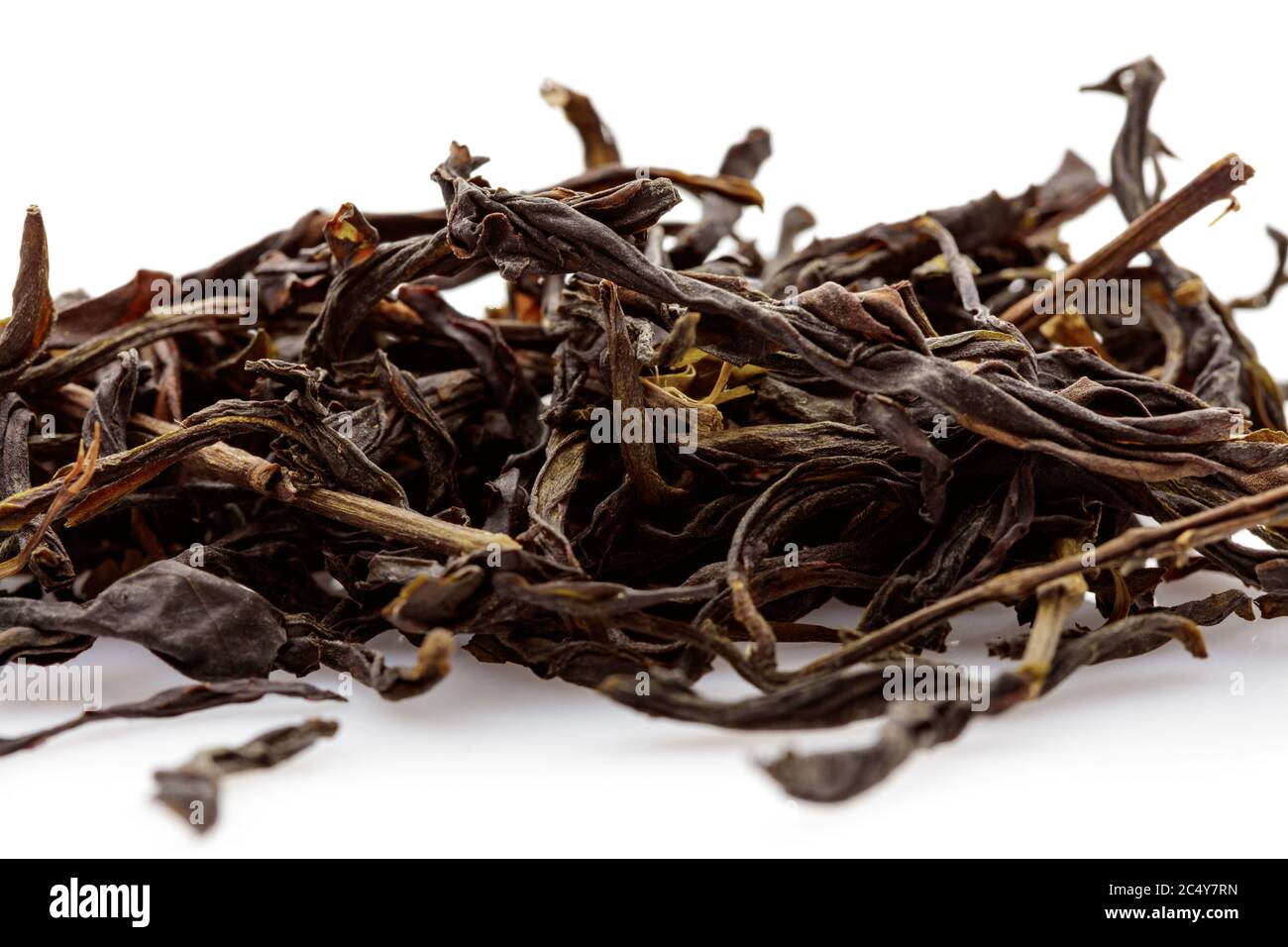 pile of raw chinese tea isolated on white Stock Photo - Alamy
