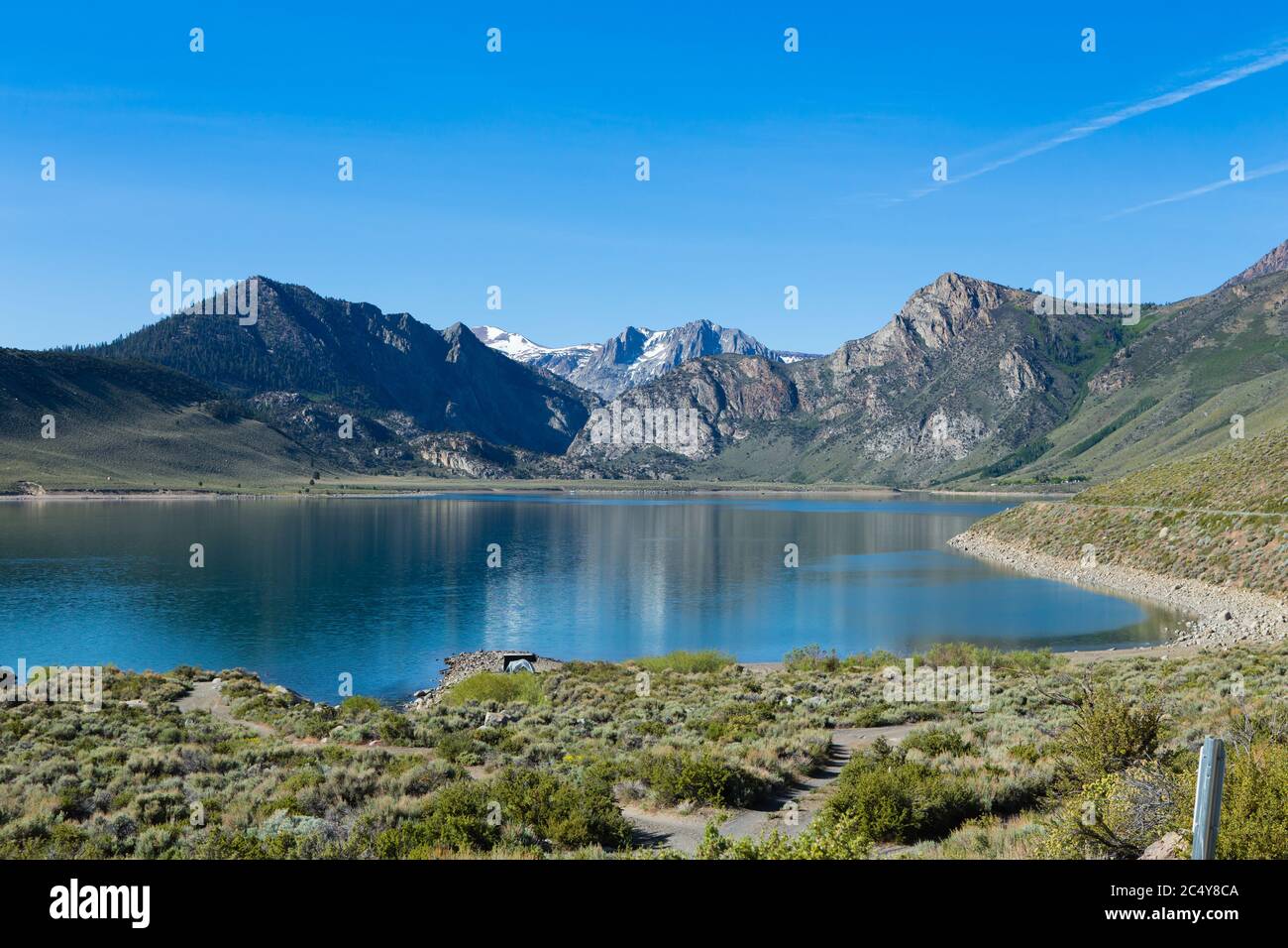 Grant Lake on the June Lake loop in the Sierra Nevada Mountains in ...