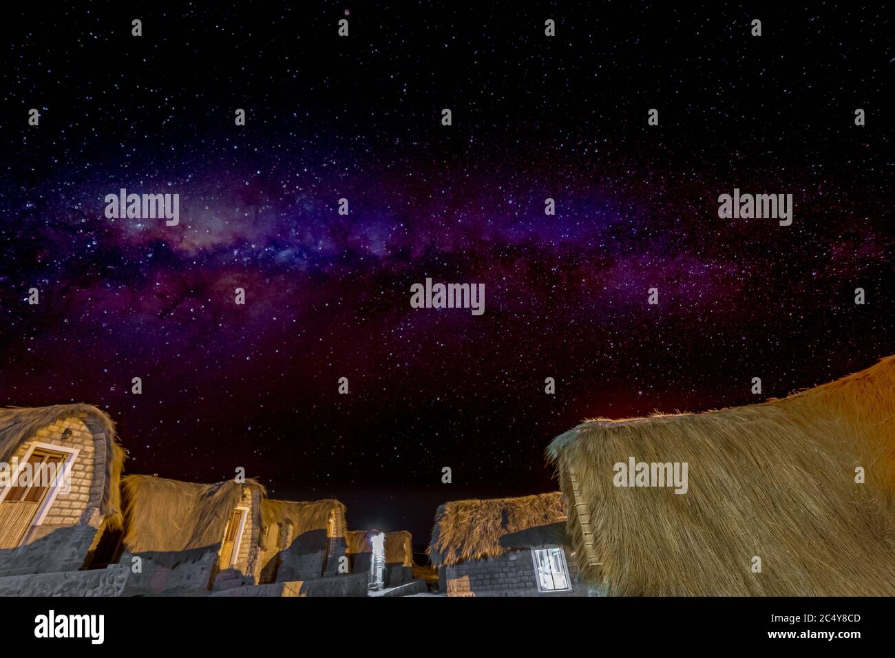 Uyuni, Bolivia - october 02, 2018: starry night at Jukil Community ...