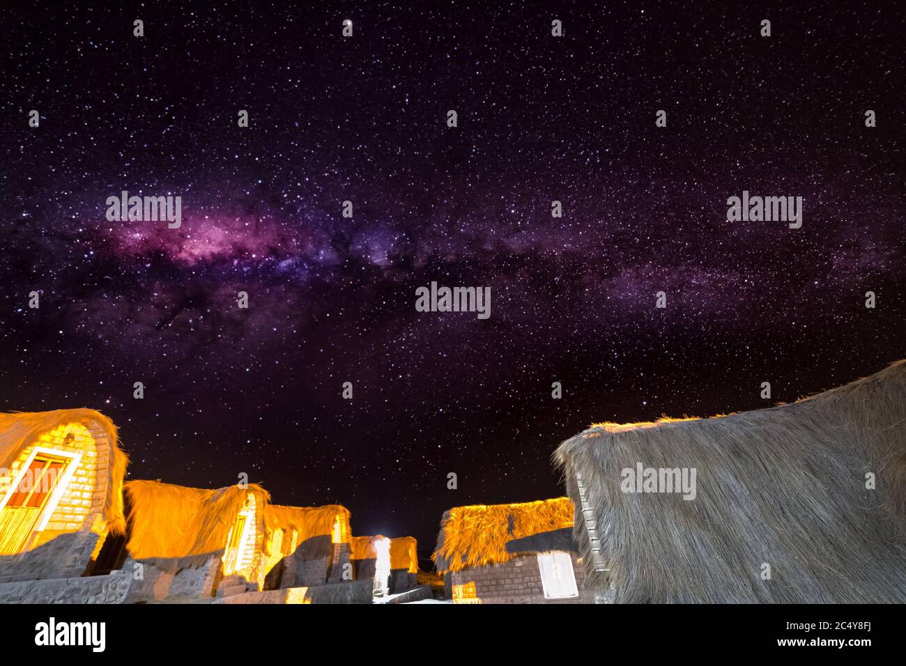 Uyuni, Bolivia - october 02, 2018: starry night at Jukil Community ...