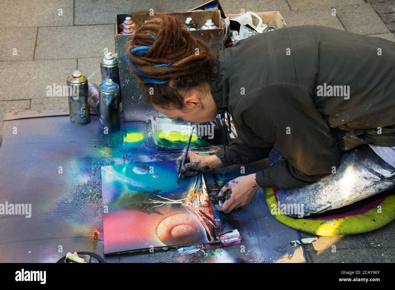 Lviv, Ukraine - January 12, 2020 : closeup of young pretty woman ...