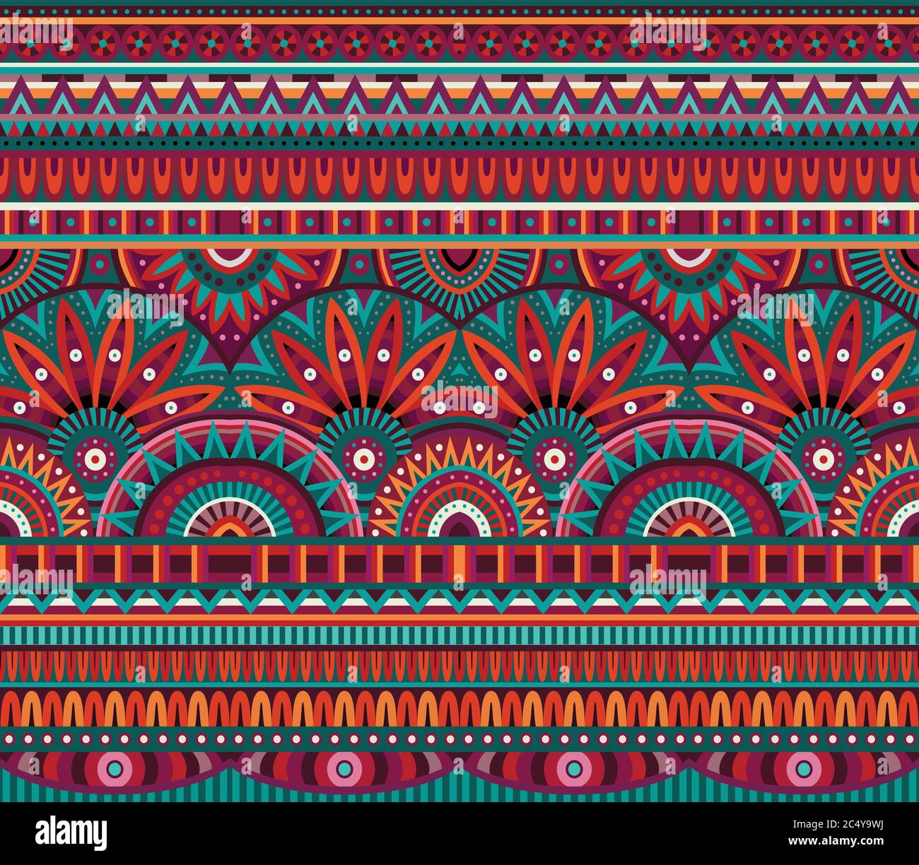 tribal ethnic background seamless pattern Stock Vector Image & Art - Alamy