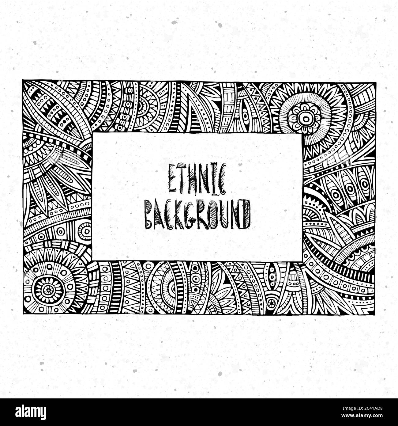 decorative hand drawn frame Stock Vector Image & Art - Alamy