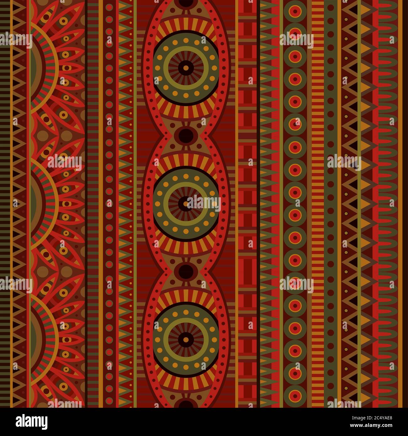Abstract vector tribal ethnic seamless pattern Stock Vector Image & Art ...
