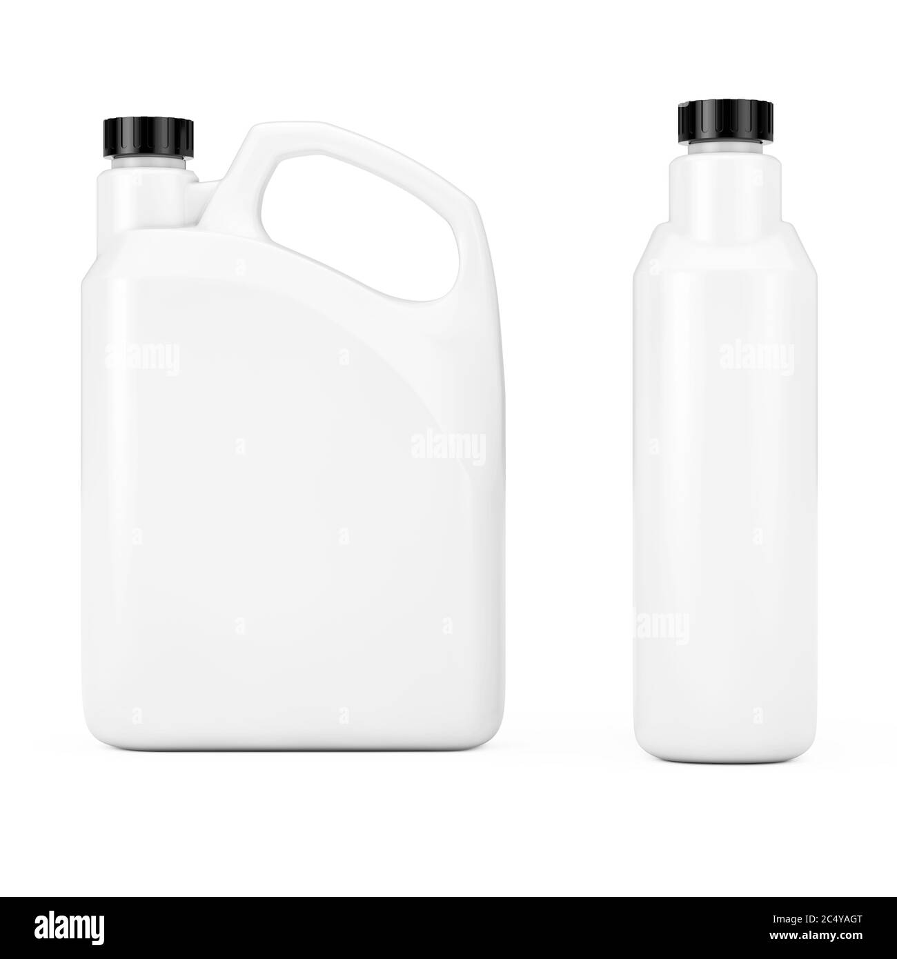 White Plastic Blank Container Canister with Blank Space for Yours ...