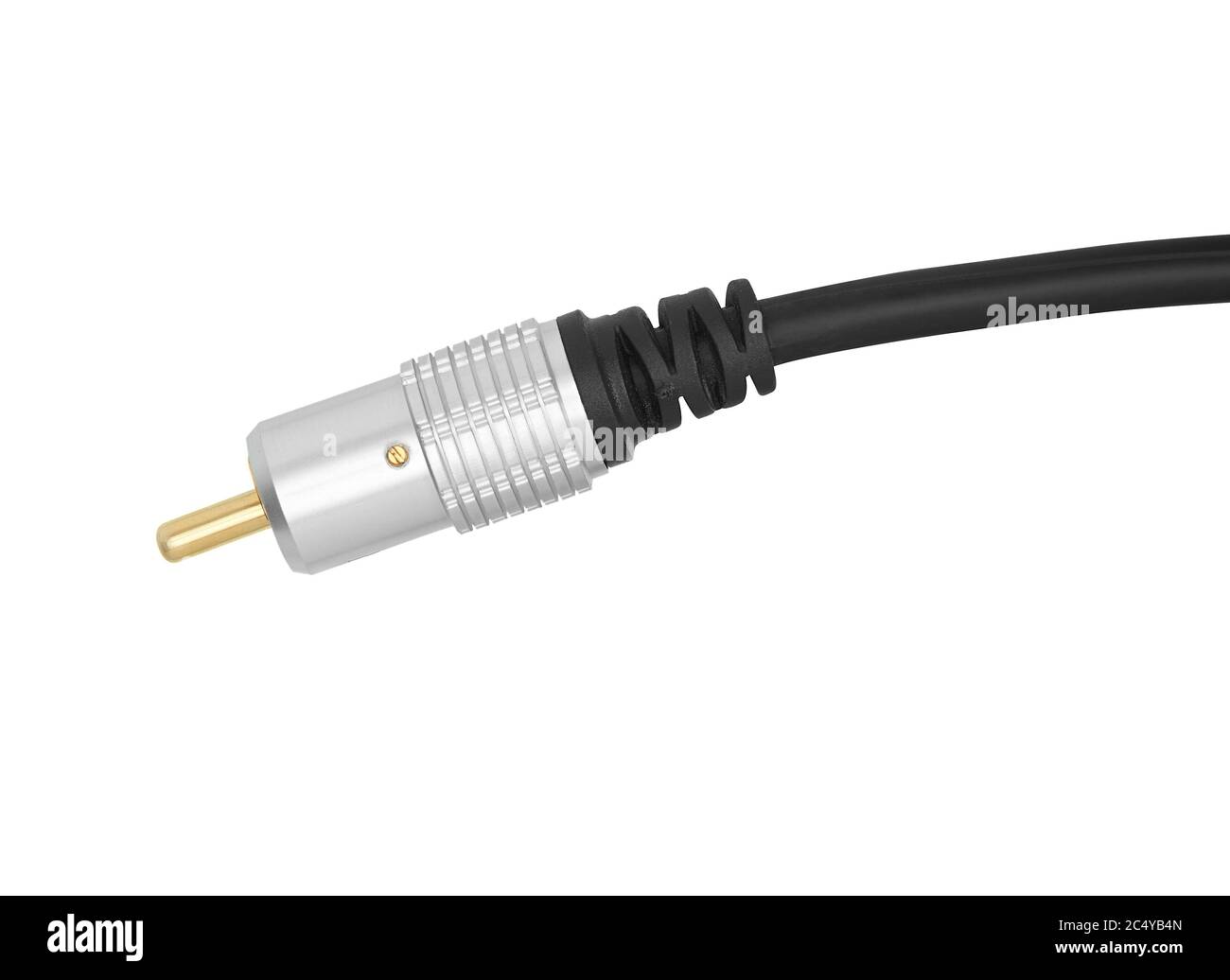 RCA Audio cable isolated on white background with clipping path Stock ...