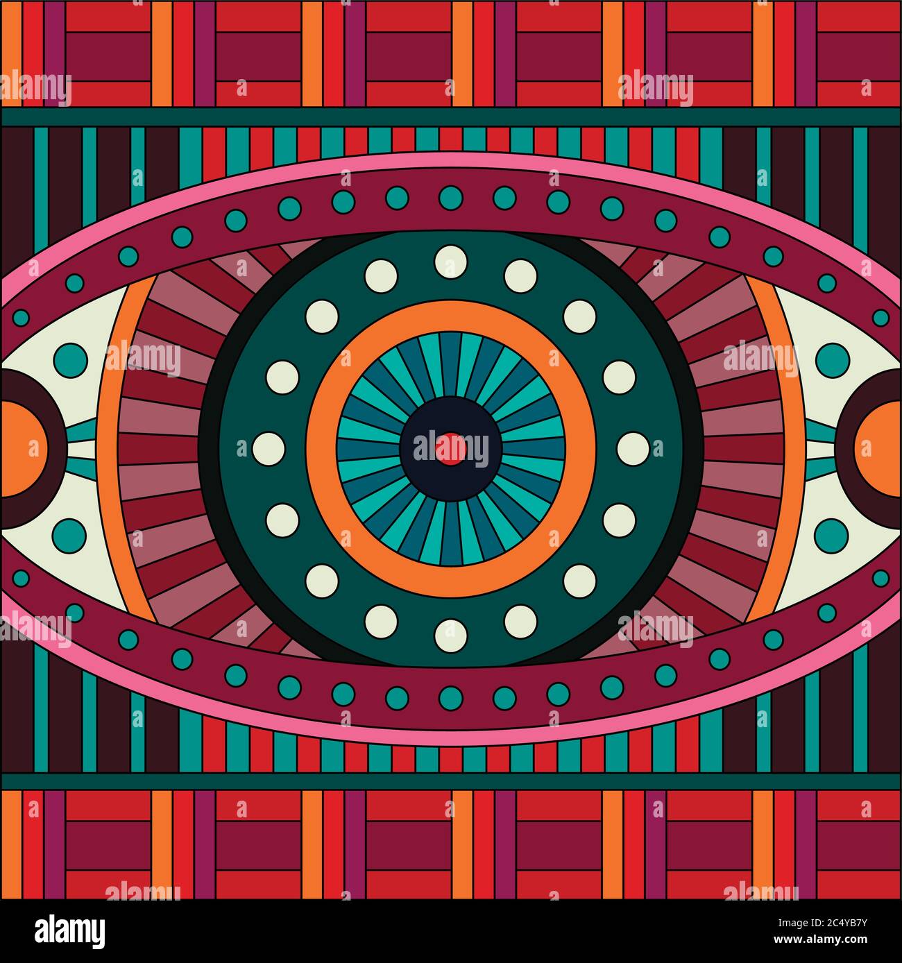 Abstract vector tribal ethnic background seamless pattern Stock Vector ...