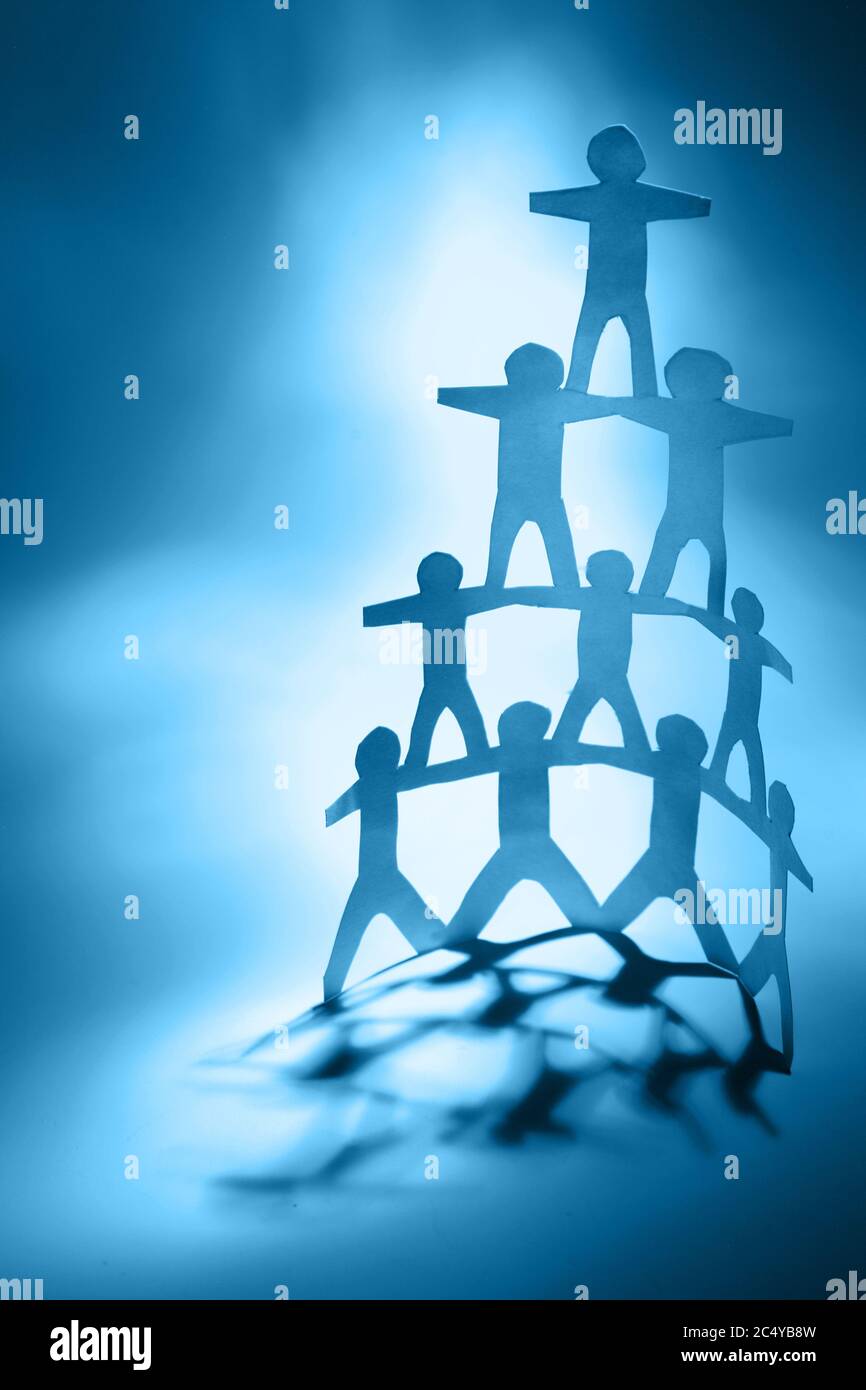Success symbol cooperation pyramid hi-res stock photography and images ...