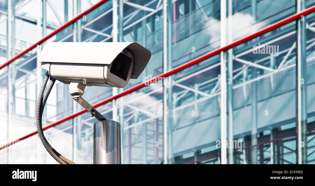 Security Camera in a Modern Building Stock Photo - Alamy