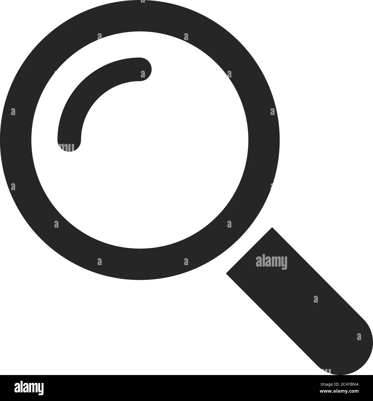 Search icon button symbol vector. Magnifying glass symbol. Look ...