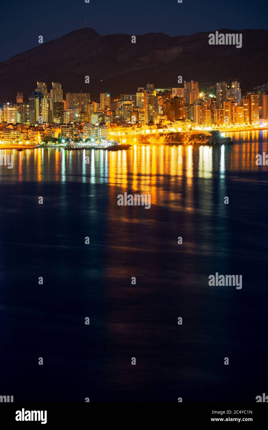 Benidorm night hi-res stock photography and images - Alamy