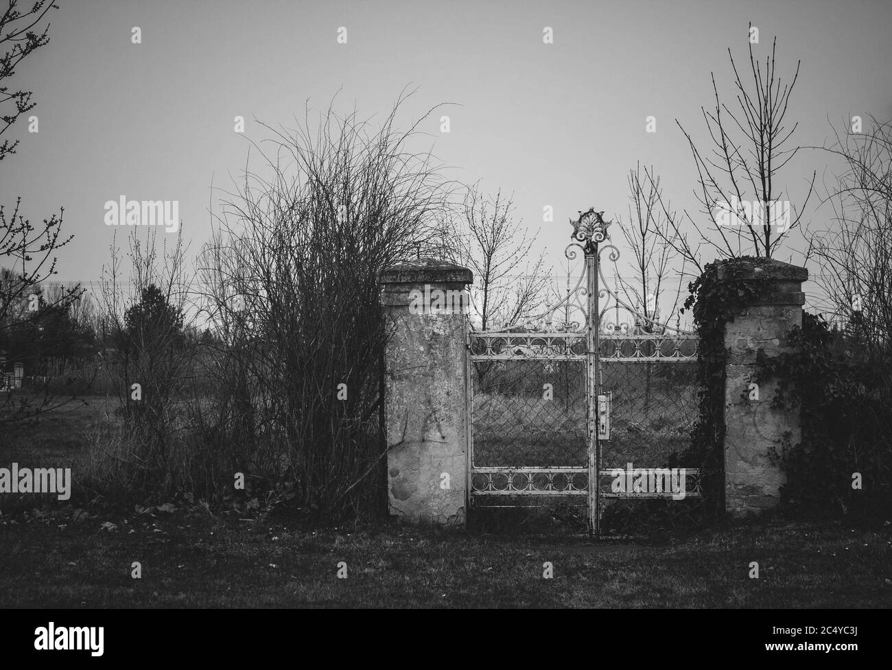 Forest gate cemetery Black and White Stock Photos & Images - Alamy