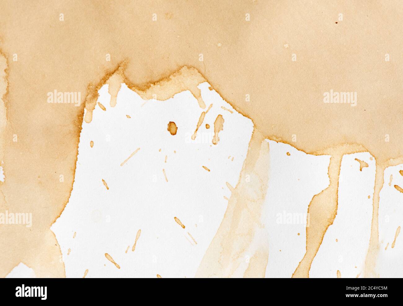 Coffee Spill On Paper