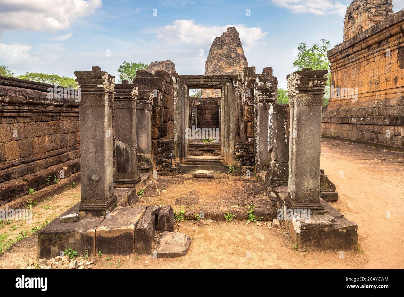 Pre Rup temple in complex Angkor Wat in Siem Reap, Cambodia in a summer ...
