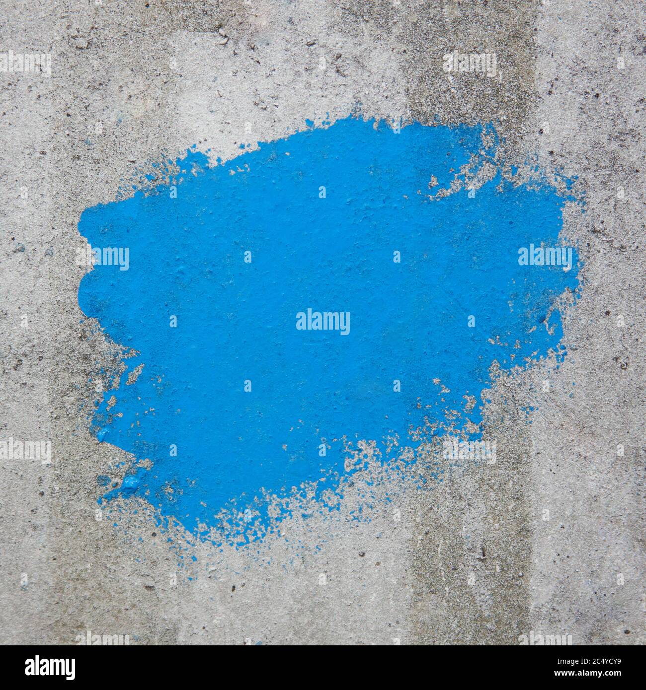 Blue Color Painted on Cement Wall with Copy Space for Yours Design ...