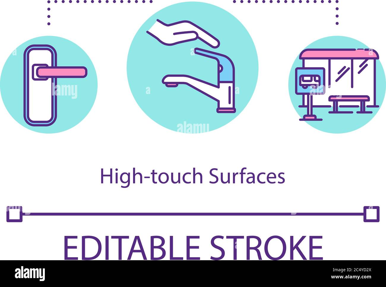 High-touch surface concept icon Stock Vector Image & Art - Alamy