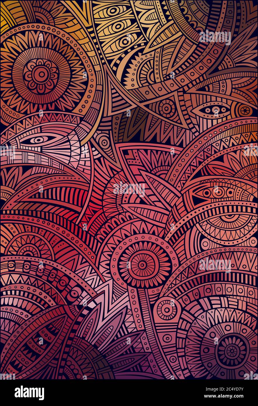 Abstract vector tribal ethnic background pattern Stock Vector Image ...