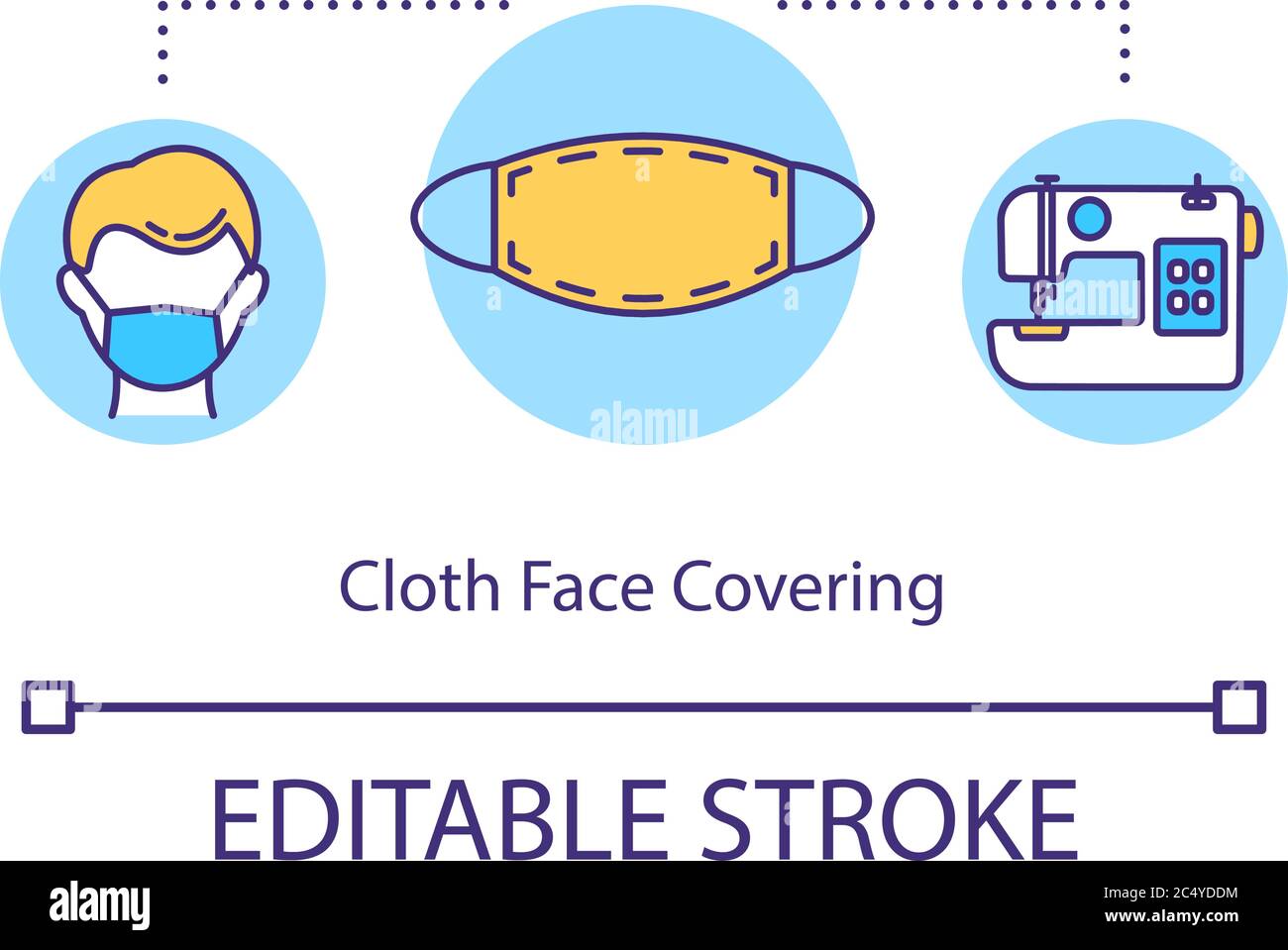 Face mask sewing Cut Out Stock Images & Pictures - Alamy