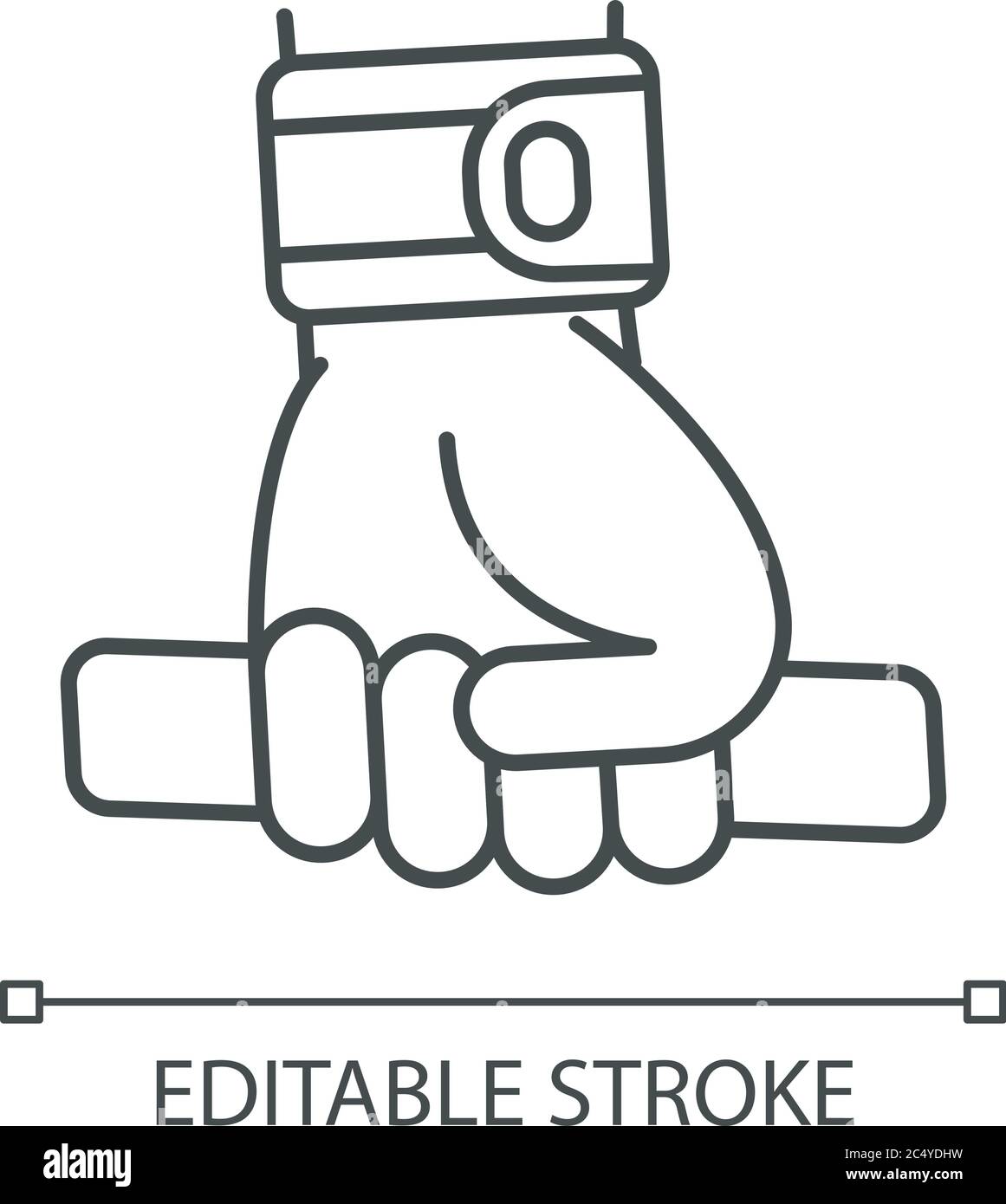 Wrist wraps linear icon Stock Vector Image & Art - Alamy