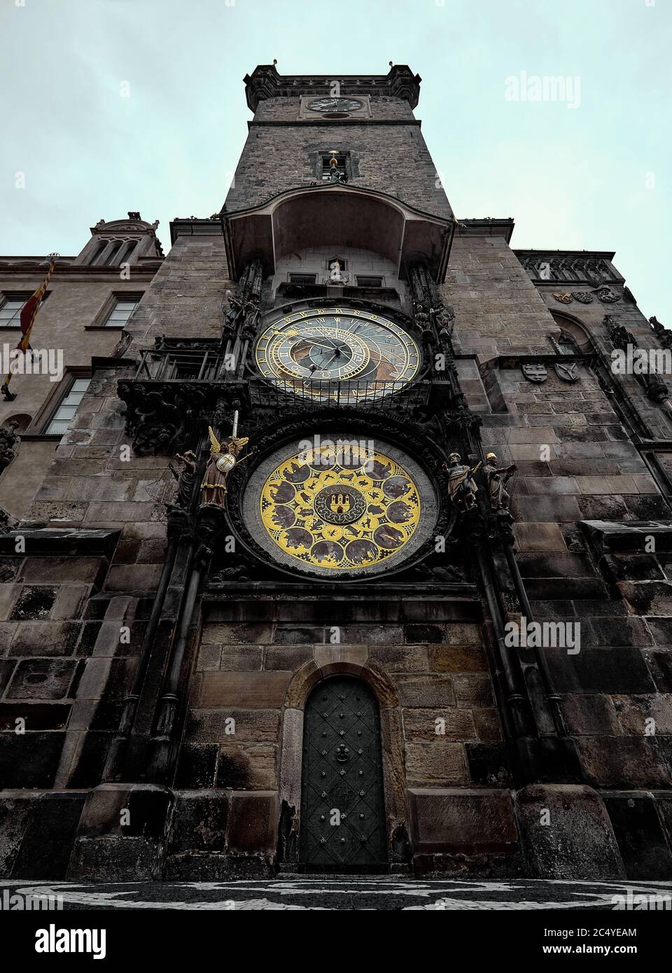 Prague old town square and Astronomical Clock Tower, Prague, Czech ...