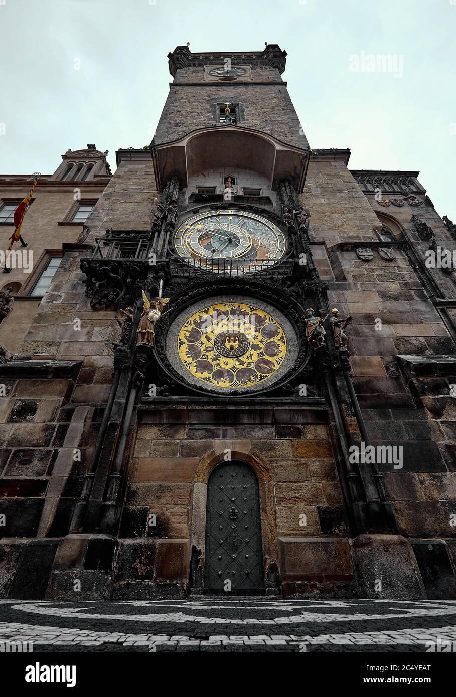Prague old town square and Astronomical Clock Tower, Prague, Czech ...