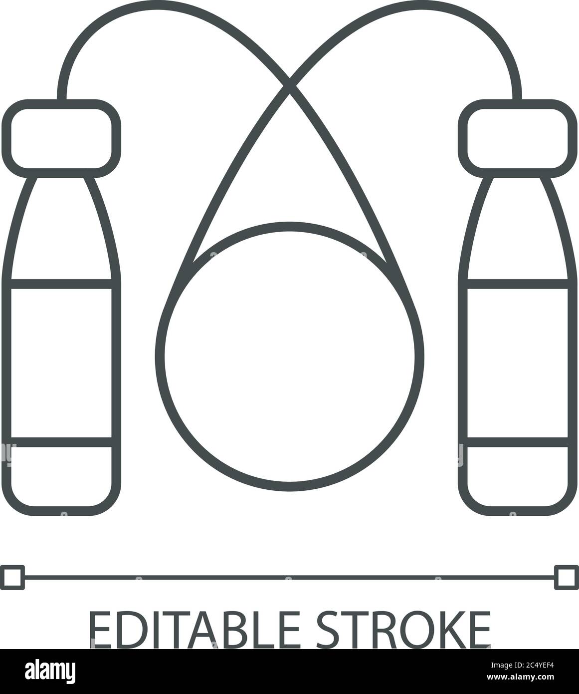 Jump rope drawing icon Black and White Stock Photos & Images - Alamy