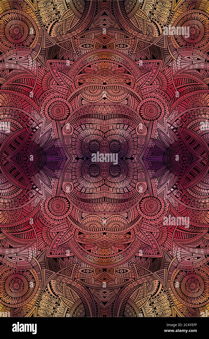 Abstract vector tribal ethnic background Stock Vector Image & Art - Alamy
