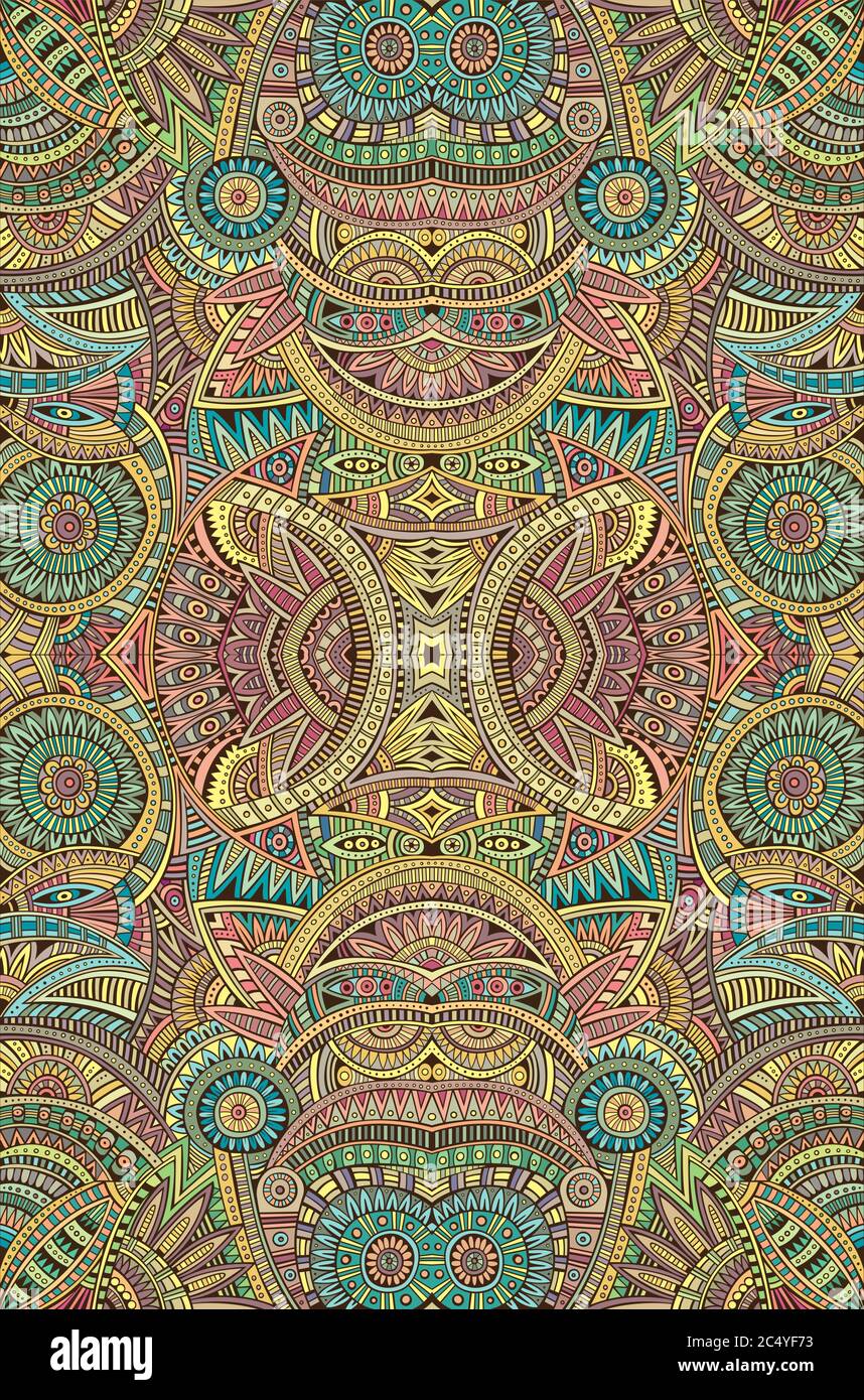 Abstract Vector Tribal Ethnic Background Stock Vector Image And Art Alamy