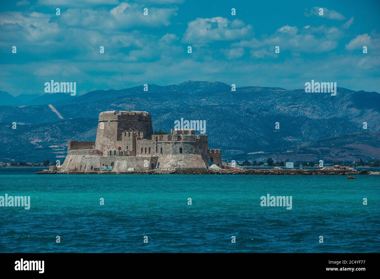 castle on the island of crete greece Stock Photo - Alamy
