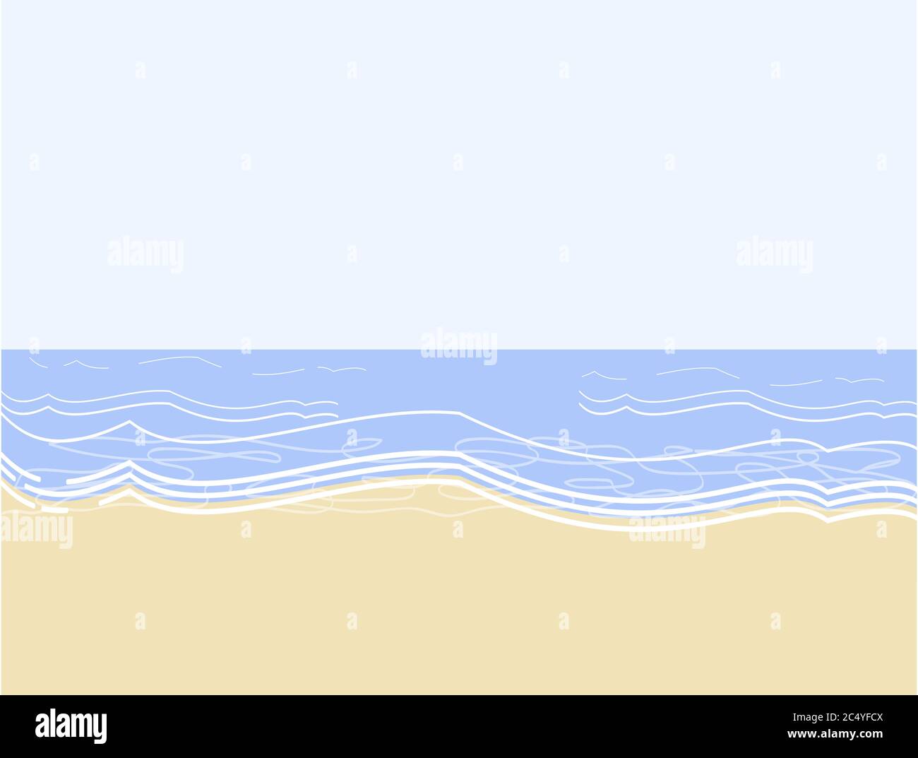 Beach landscape no people Cut Out Stock Images & Pictures - Alamy