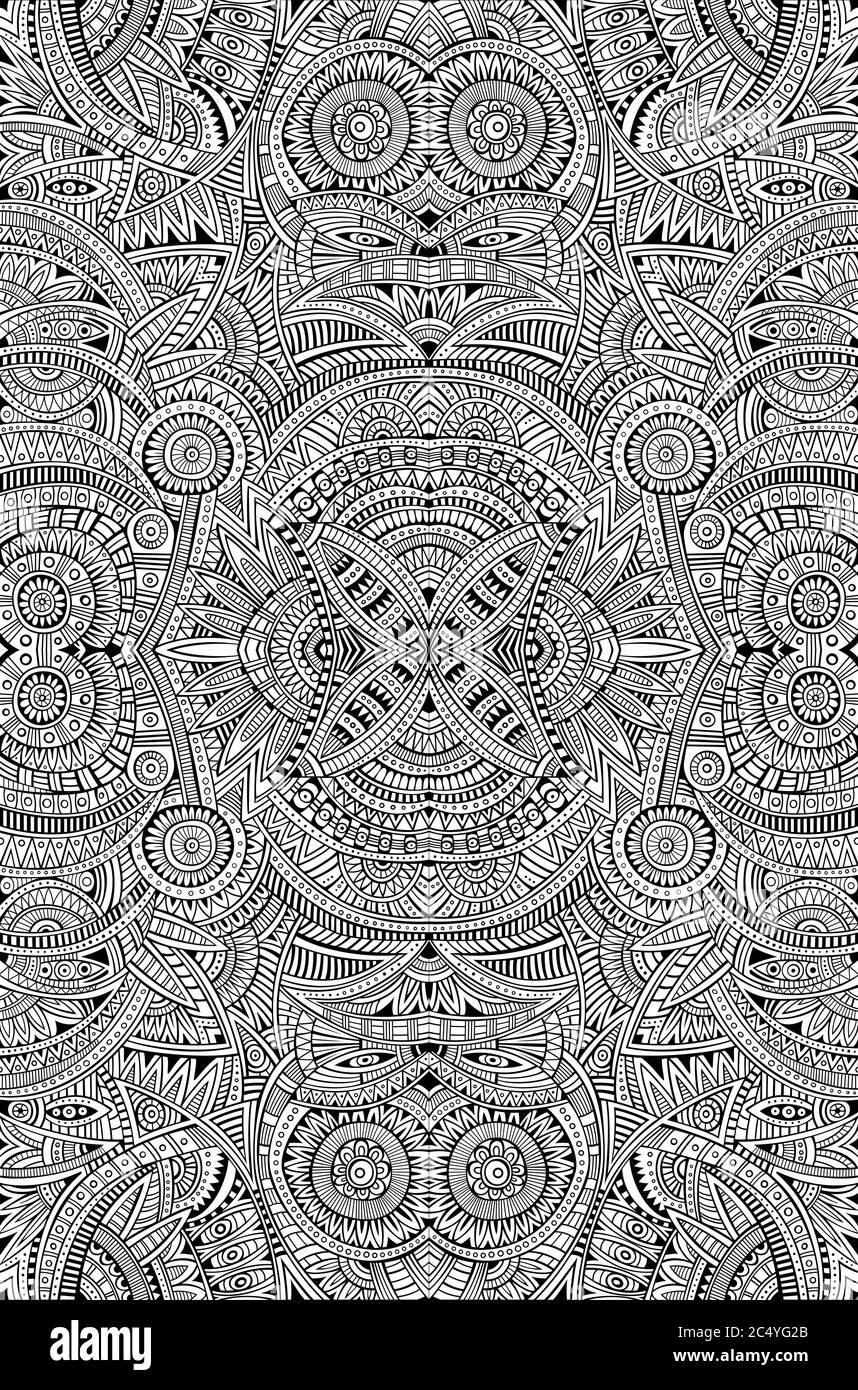 Abstract Vector Tribal Ethnic Background Stock Vector Image And Art Alamy
