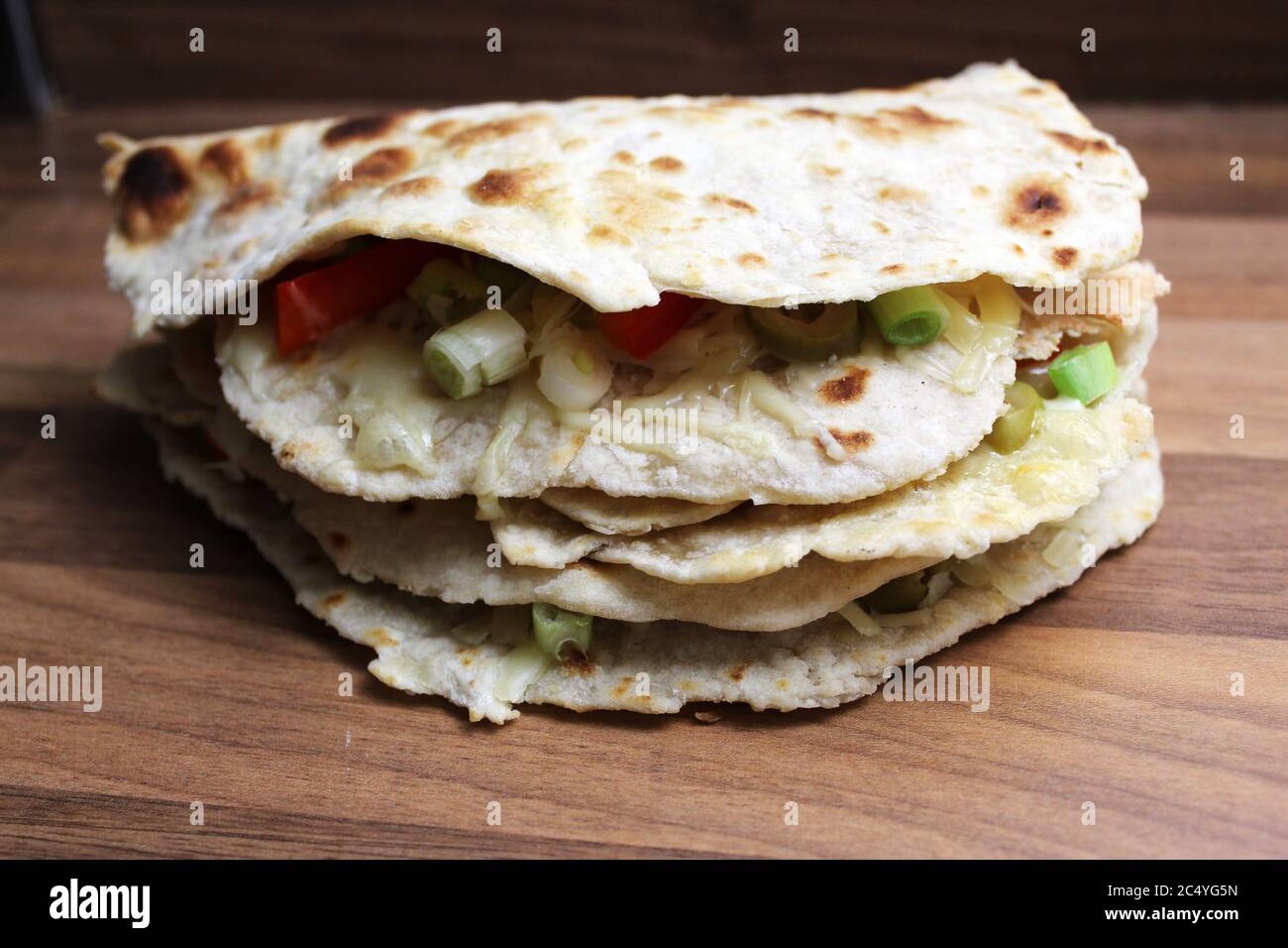 Cheesy Flatbread Melts Stock Photo - Alamy