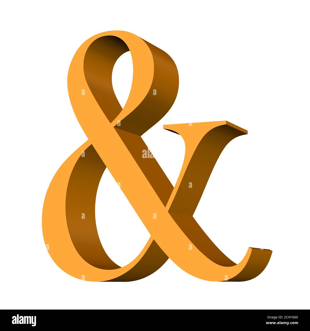 Ampersand, symbol in a 3D illustration Stock Photo - Alamy