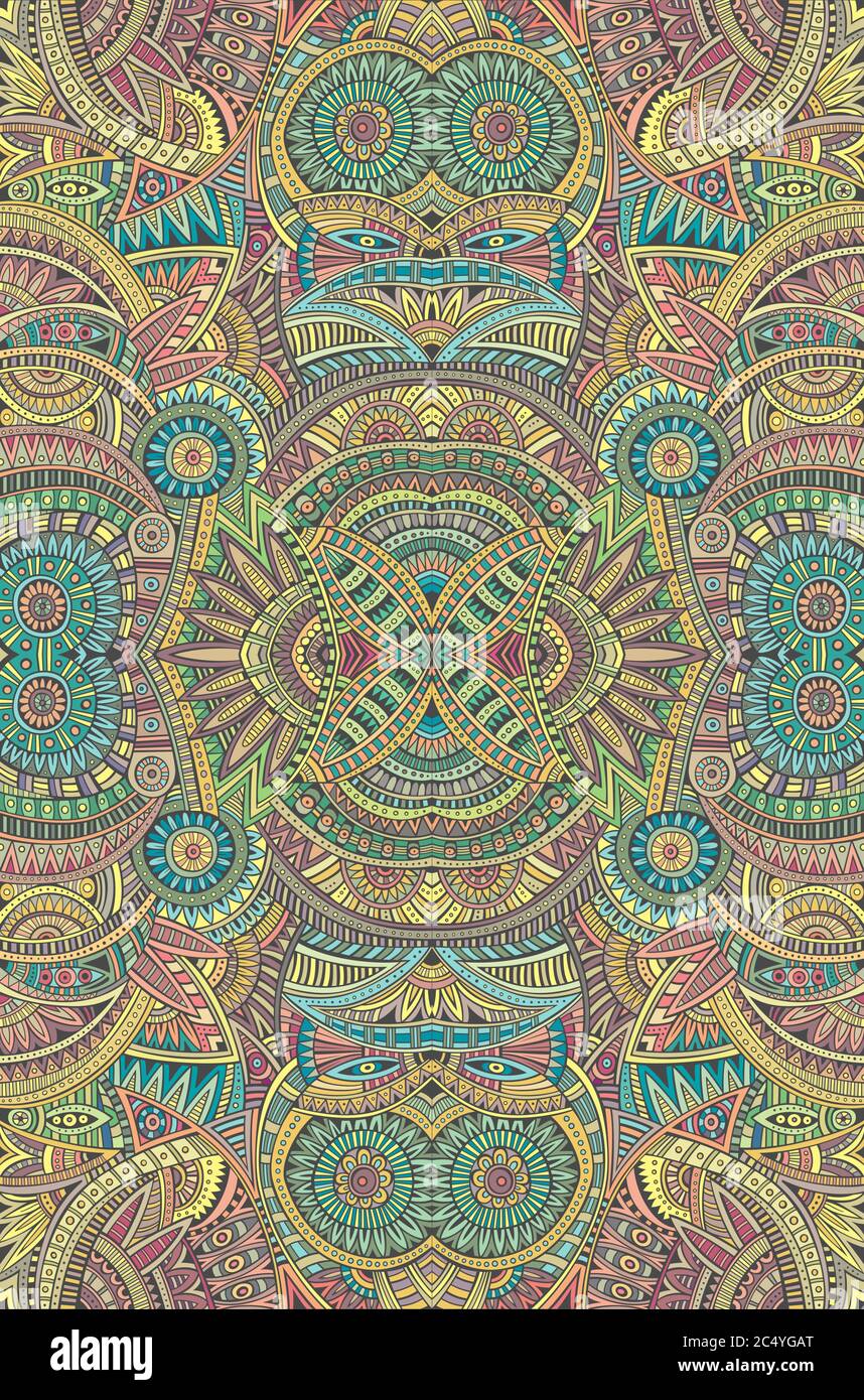 Abstract Vector Tribal Ethnic Background Stock Vector Image And Art Alamy