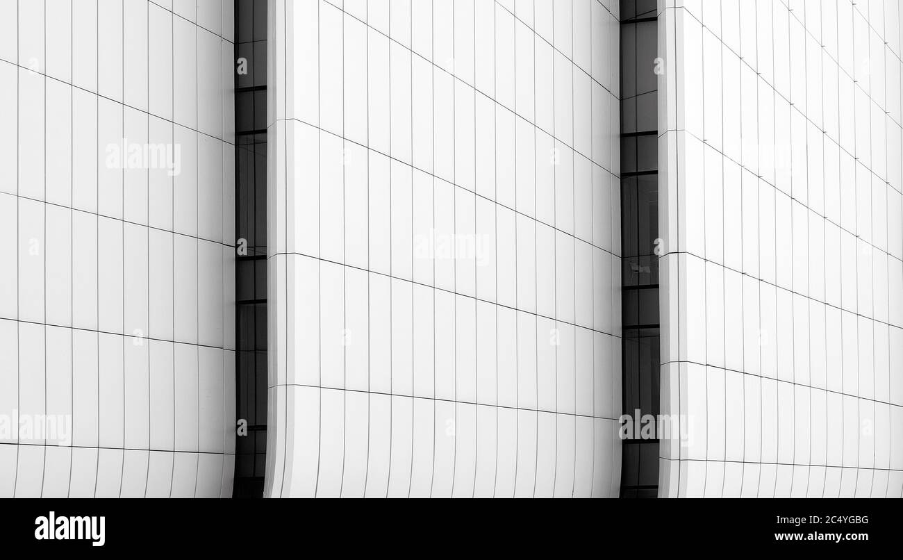 Construction panel abstract lines in architecture. smooth lines designe ...