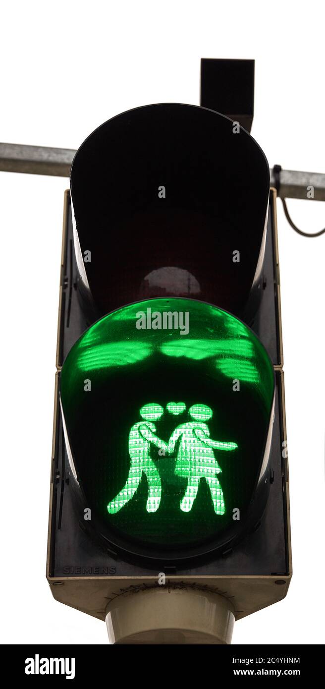 Couple holding hands cross road hi-res stock photography and images - Alamy