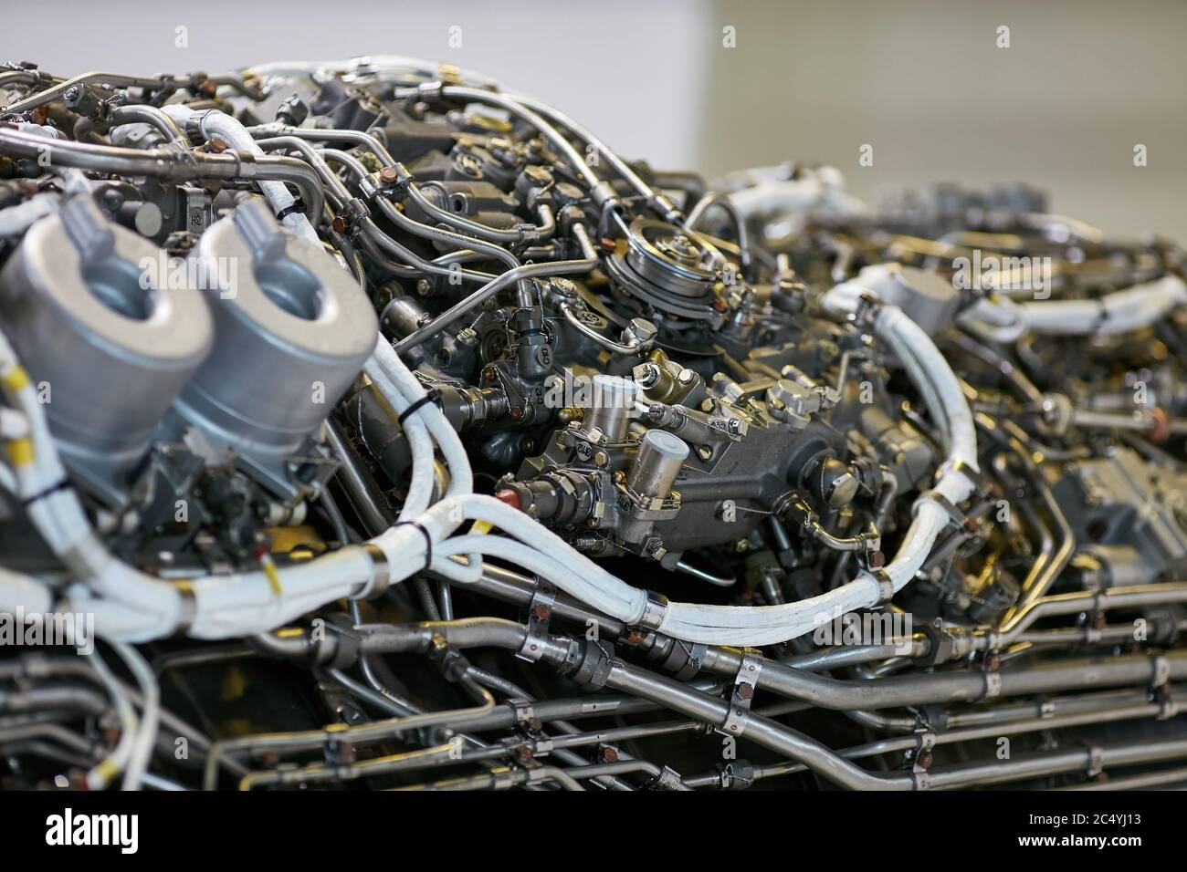 jet engine. airplane engine side view close up Stock Photo - Alamy