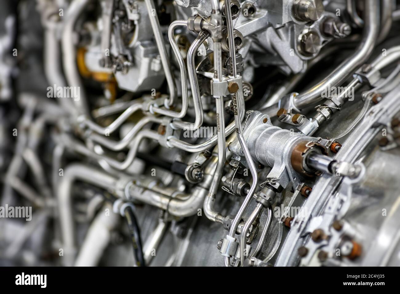 jet engine. airplane engine side view close up Stock Photo - Alamy
