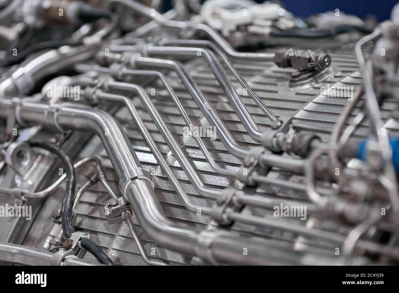 jet engine. airplane engine side view close up Stock Photo - Alamy