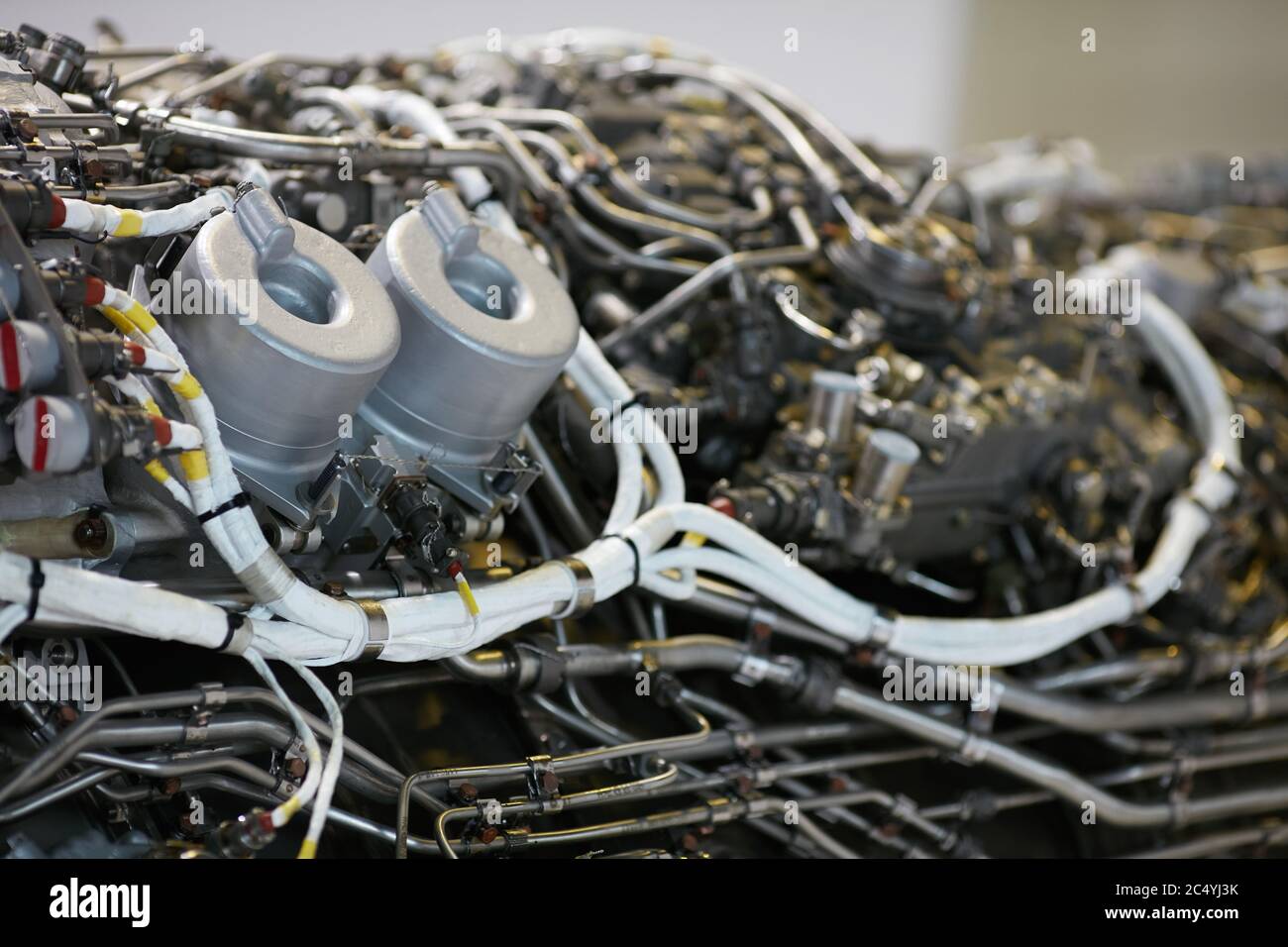 jet engine. airplane engine side view close up Stock Photo - Alamy
