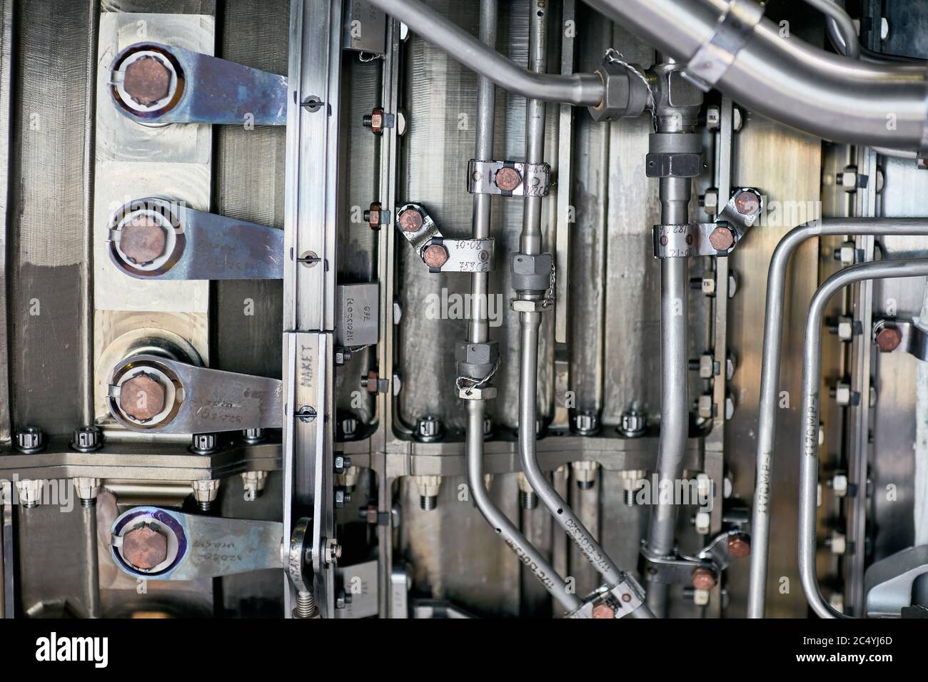 jet engine. airplane engine side view close up Stock Photo - Alamy