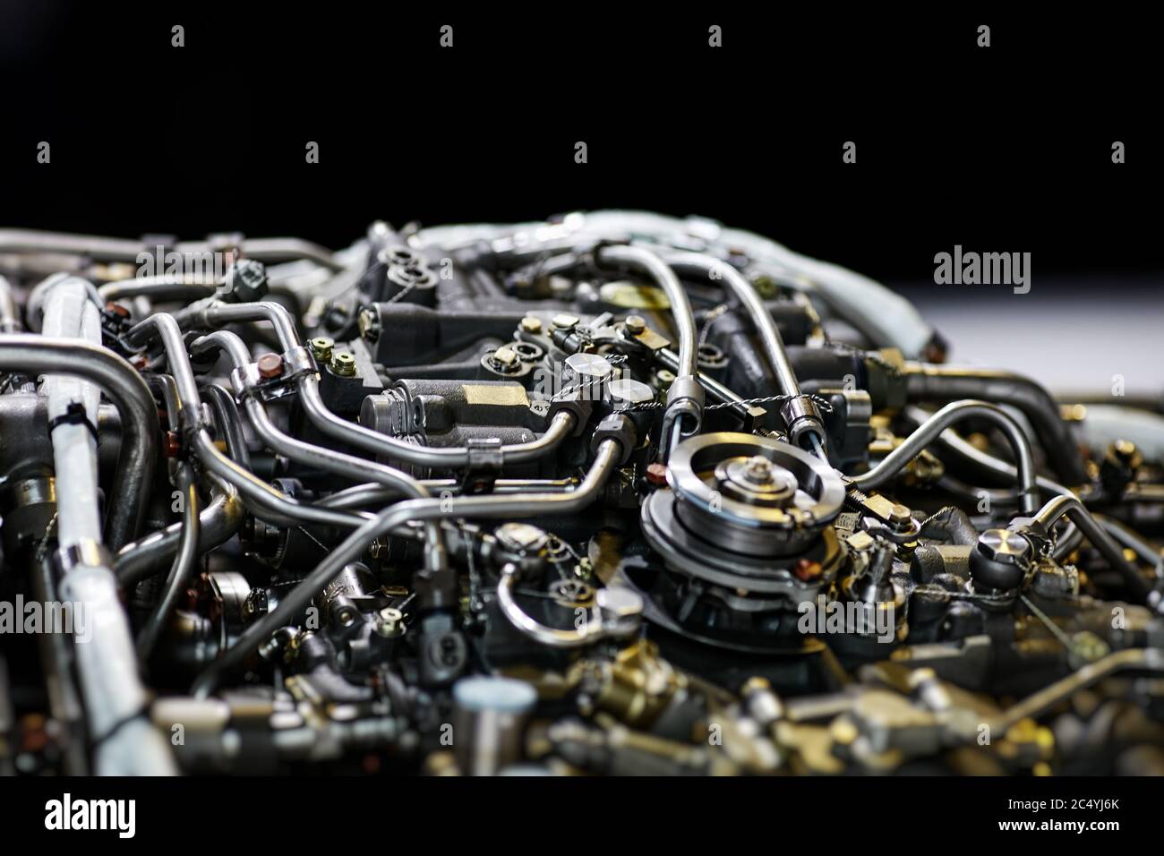 jet engine. airplane engine side view close up Stock Photo - Alamy