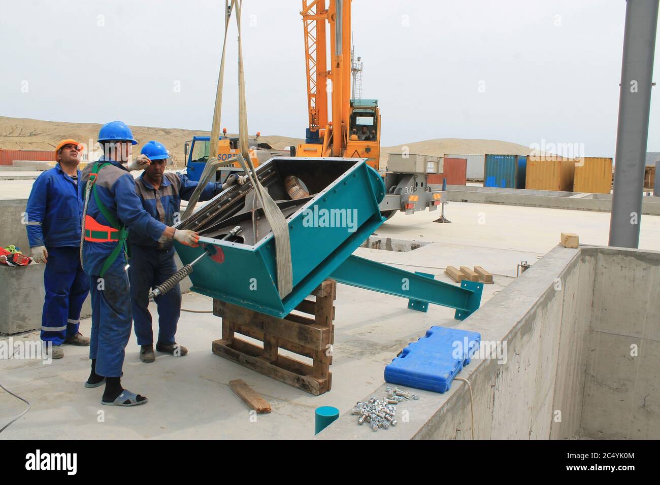Oil pipes in a petrochemical plant during the production of oil and gas ...