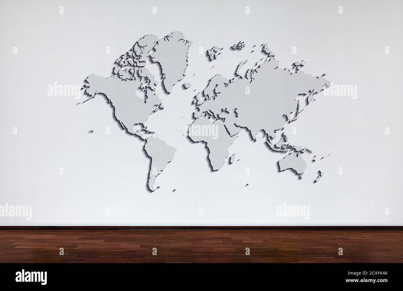 World map. popular World map template, cover, annual reports, Flat ...