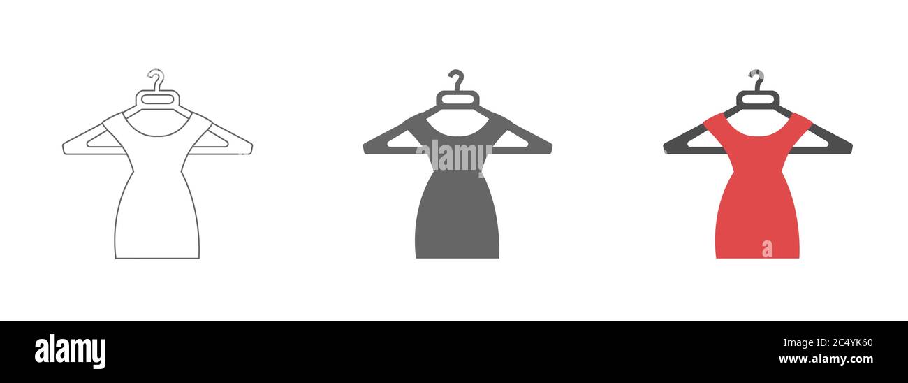 Dress vector icons Stock Vector Image & Art - Alamy
