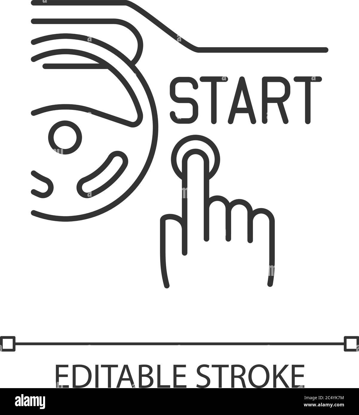 Electric ignition button Stock Vector Images - Alamy