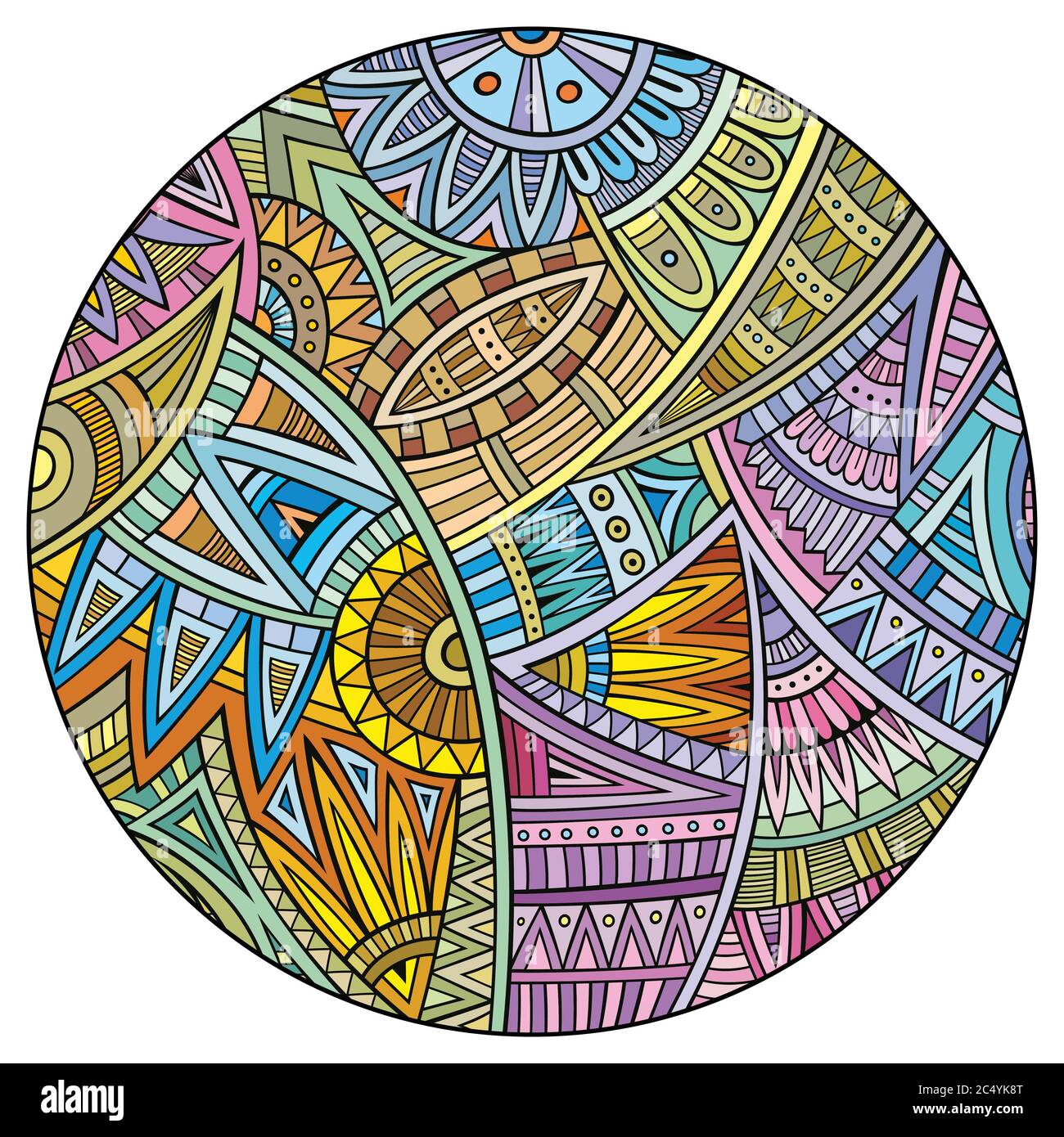 Vector ethnic circle background Stock Vector Image & Art - Alamy