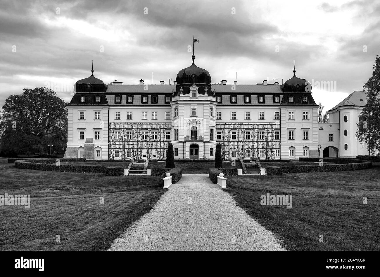 Baroque Castle Lany, summer residence of President of Czech Republic ...