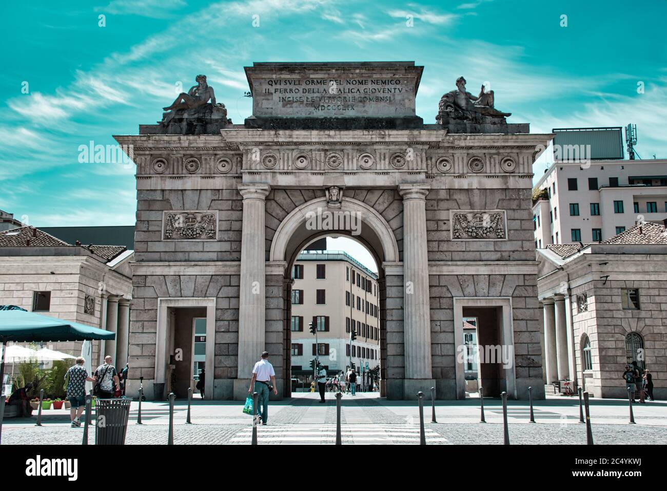 Porta garibaldi city gate tourism hi-res stock photography and images ...