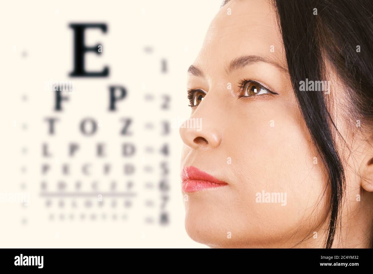 Eye test chart board hi-res stock photography and images - Alamy